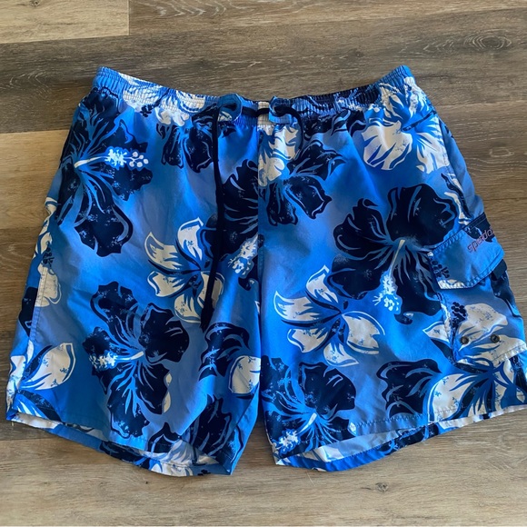 Speedo | Swim | Speedo Mens Swim Trunks Blue Floral Sz Xl Beach Bottoms ...